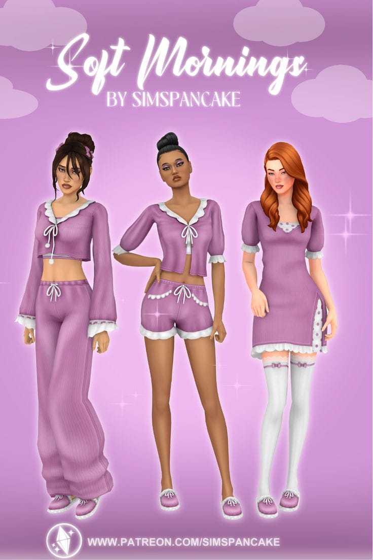 29+ Cozy Sims 4 Sleepwear CC (Pajamas CC, Nightgown CC, and More)