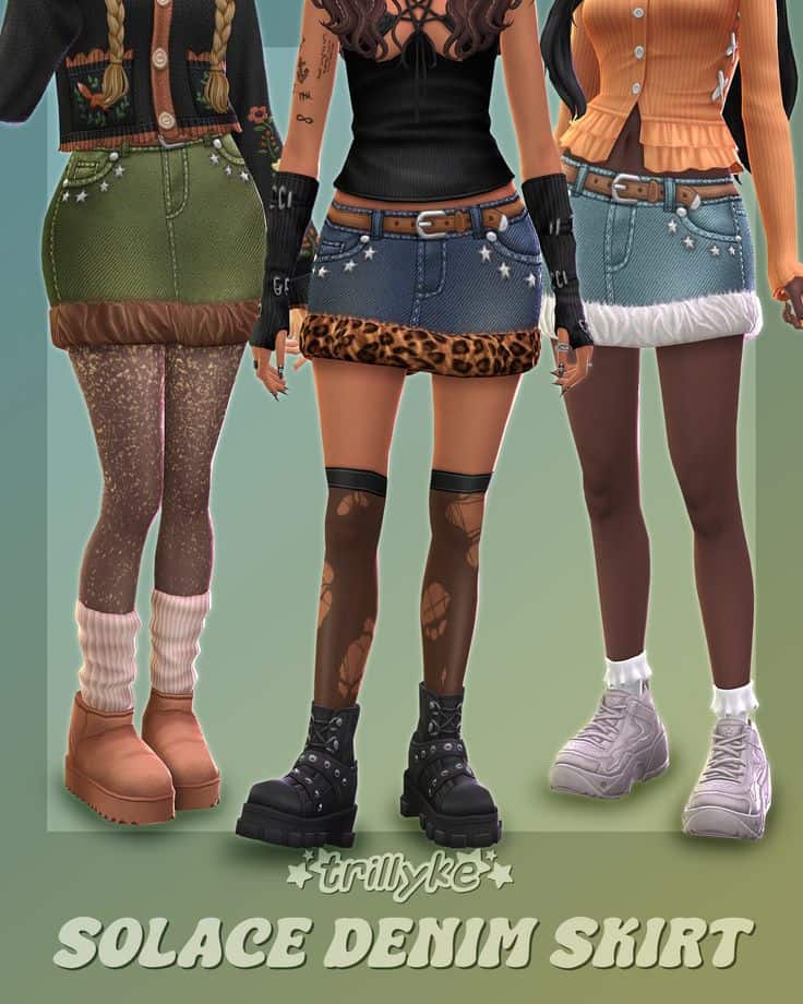 Sims 4 Skirts CC (Long, Minis, Denim, Pleated, Micro, and More)
